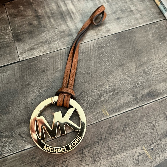 Michael Kors | Other | 2 Michael Kors Leather And Gold Charms | Poshmark